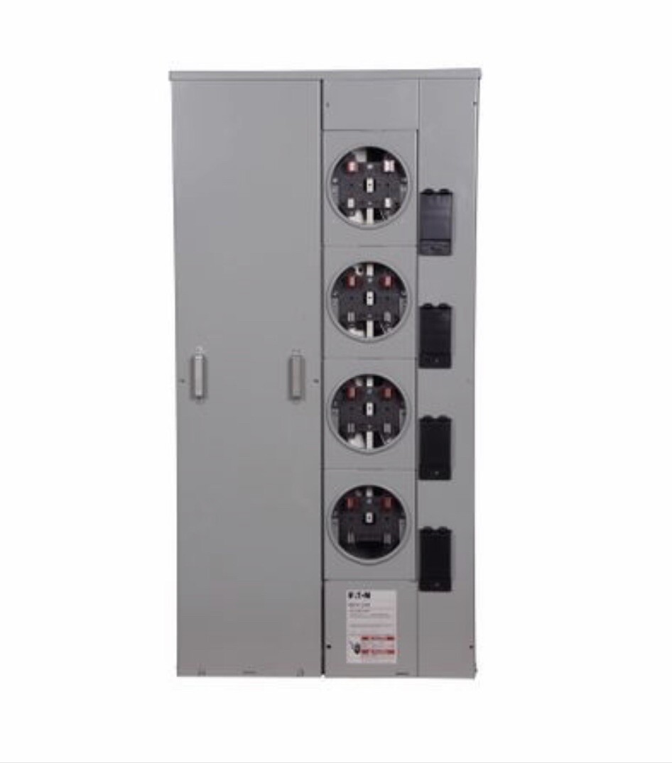 Eaton 1MP4124R 4 Socket Meter Pack, Group Metering 1-Phase 120/240 AC ...