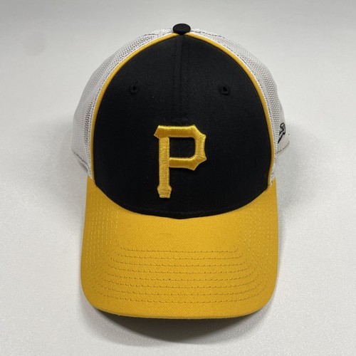 Pittsburgh Pirates Hat Cap Men’s Medium-Large Black Yellow MLB Baseball ...