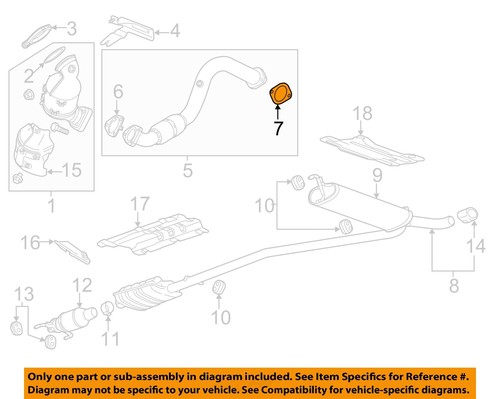 GM OEM 13-22 Encore Exhaust System Exhaust Components-Front Pipe Gasket ...
