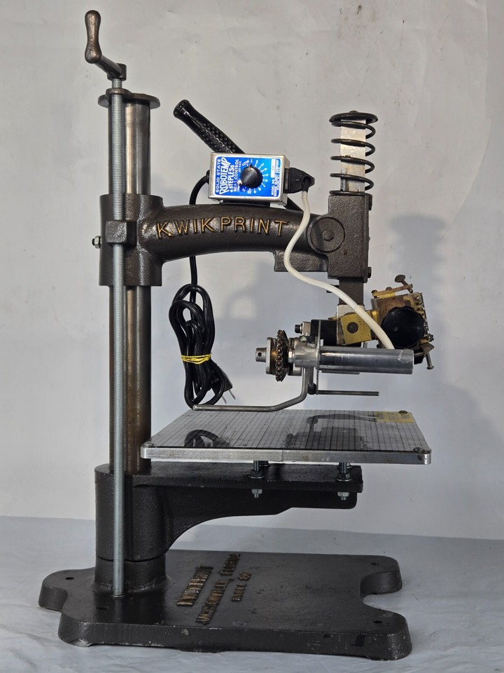 Kwikprint Hot Stamping Machine Model 86 AND STAMPS | eBay