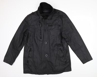 French Connection Mens Black Jacket Coat Size L Zip | eBay UK