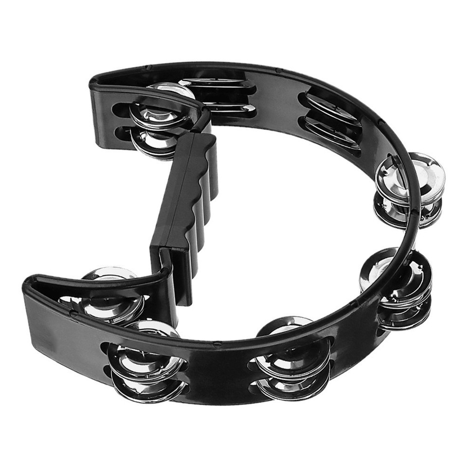 Musical Hand Percussion Tambourine with Double Rows of Jingles for Kids ...