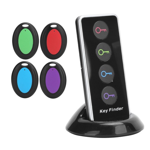 1 In 4 Wireless Key Finder Remote Control Sound Alarm Locator AntiLost ...