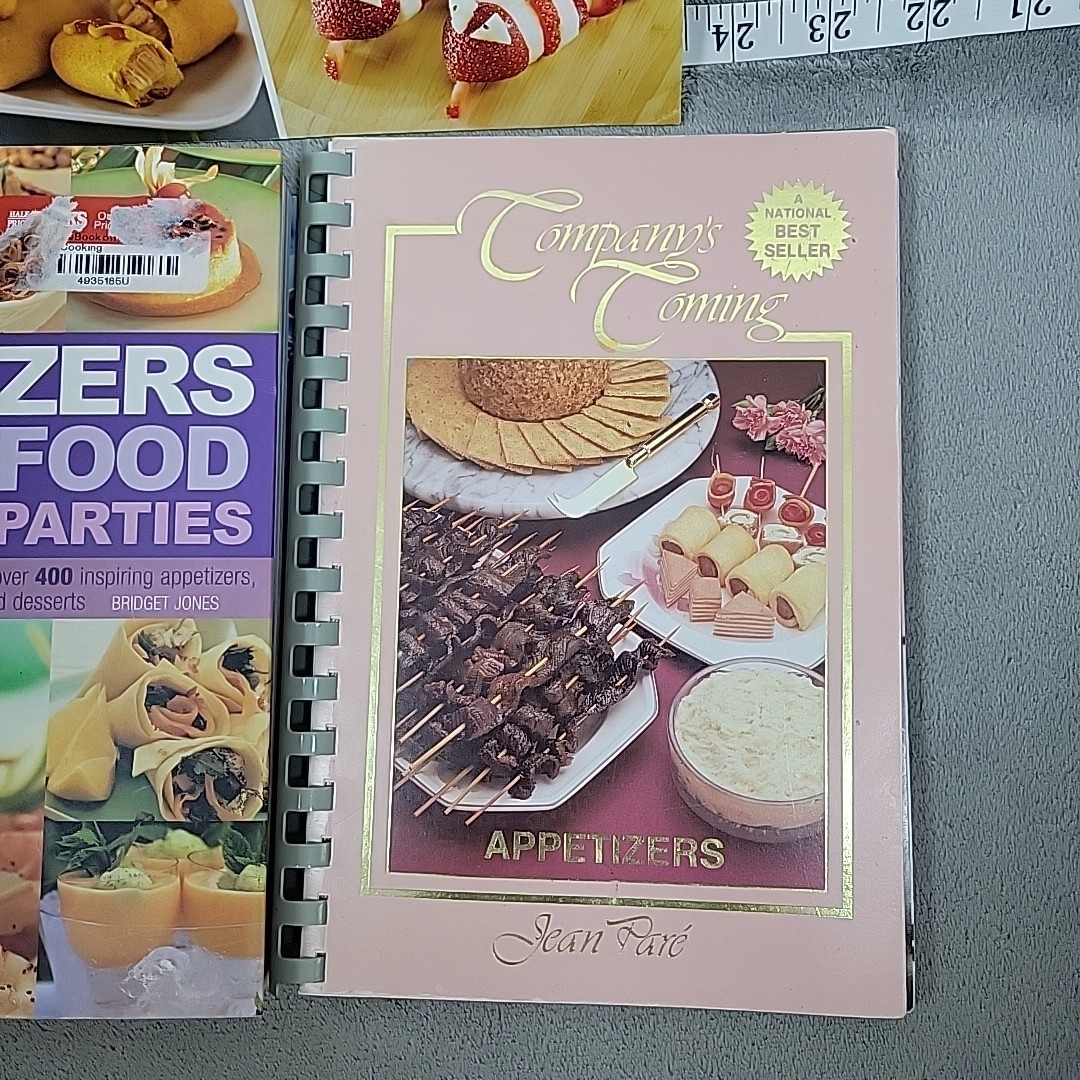 Lot of 3 Cookbooks, Appetizers, Finger Food, Buffets & Parties | eBay