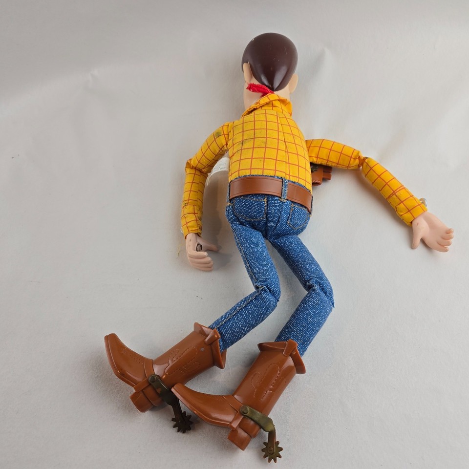 Disney Pixar Toy Story Woody Sheriff Doll Andy Boot 1999 Mattel Figure ...
