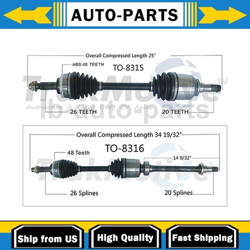 2x TrakMotive Rear CV Joints For Toyota MR2 Spyder 2002 2001 2000 | eBay