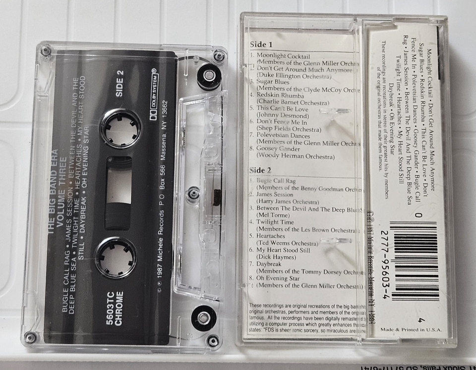 THE BIG BAND ERA Vol 3 - Various Artists (Cassette, 1987, Michele) MICH ...