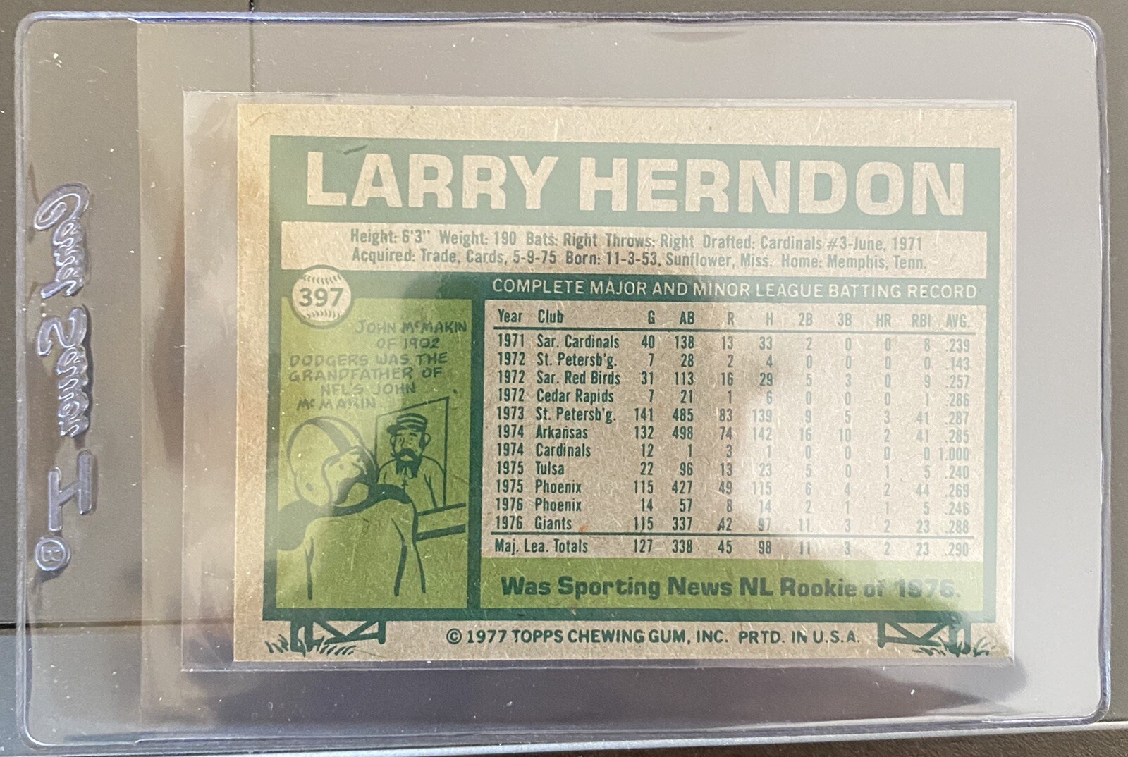 1977+Topps+-+%23397+Larry+Herndon+%28RC%29 for sale online | eBay