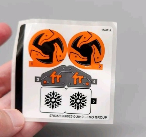 Cole's Dirt Bike Lego Sticker Sheet Replacement 70672 | eBay