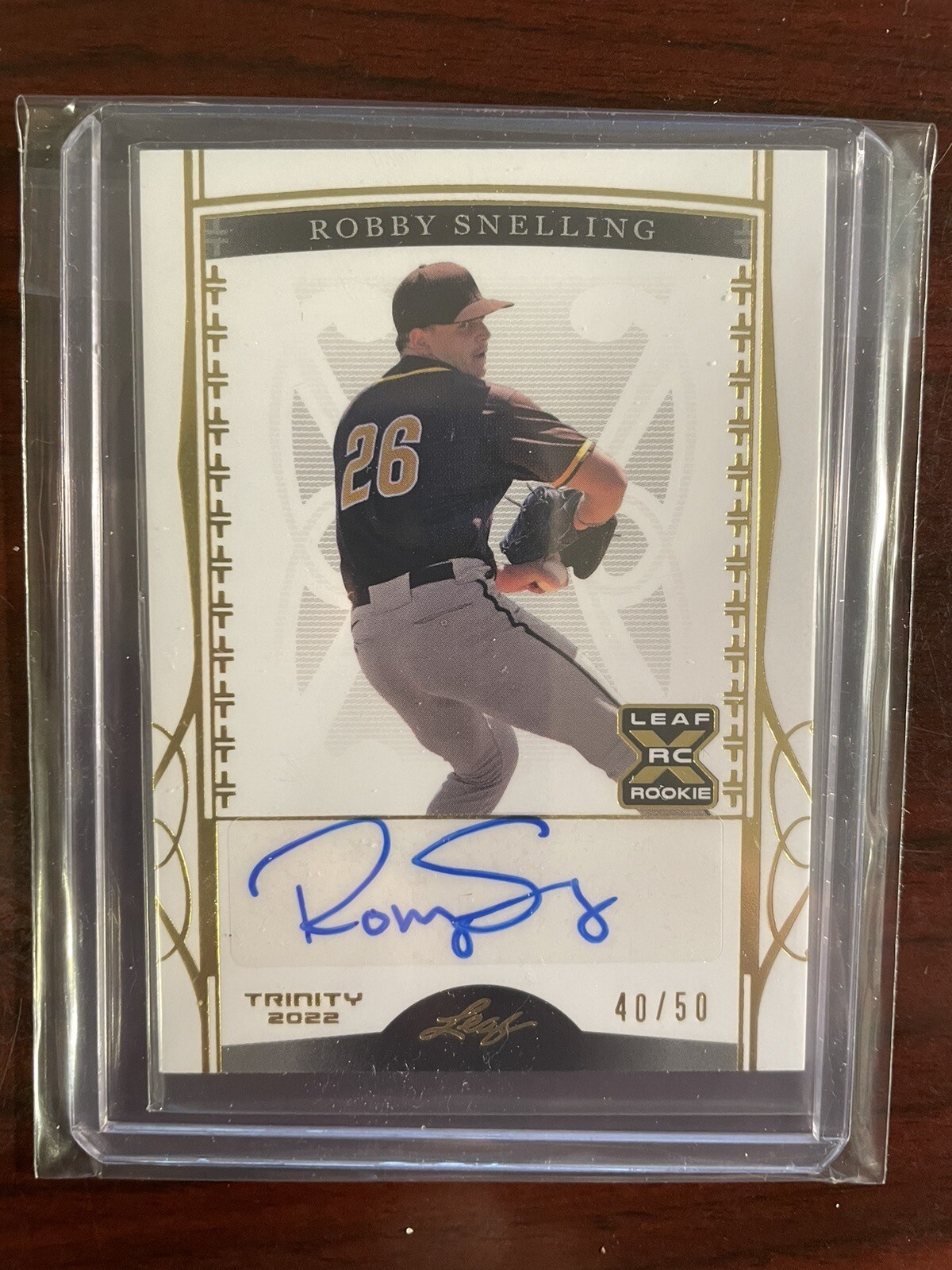 Robby Snelling 2022 Leaf Trinity Baseball San Diego Padres Autograph 40 ...