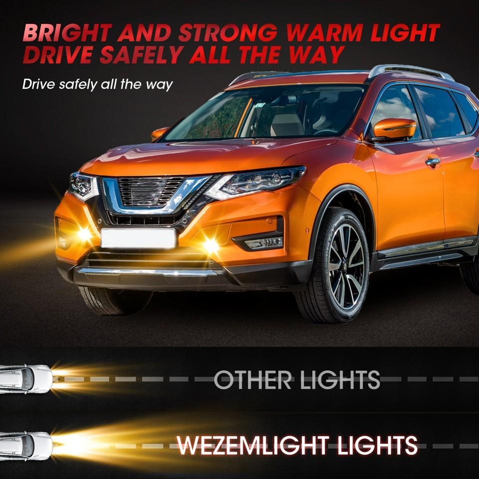 Fog Lights Assembly Fit For 2017-2020 NISSAN ROGUE/X-TRAIL L+R(Clear ...
