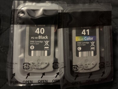 Canon PIXMA 40 Black & 41 Color Ink Cartridges | eBay