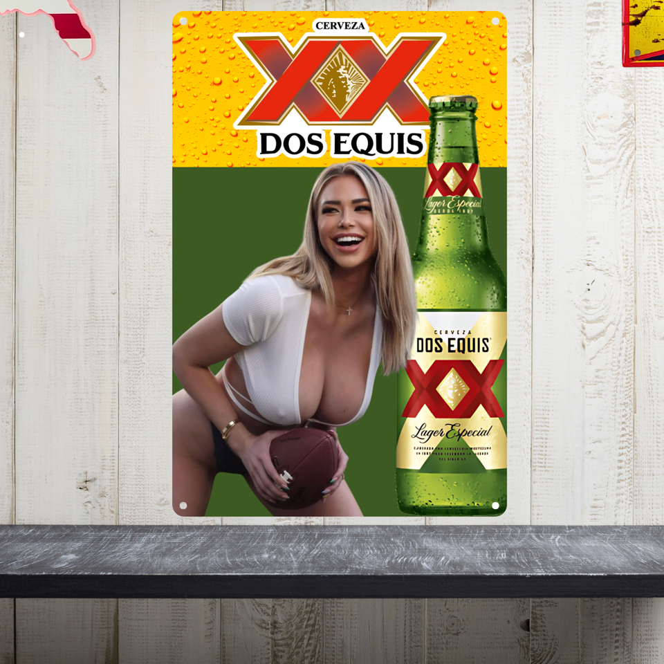 Dos Equis Vintage Style Metal Bar Pub Sign Poster Man Cave Collectible beer sign | eBay