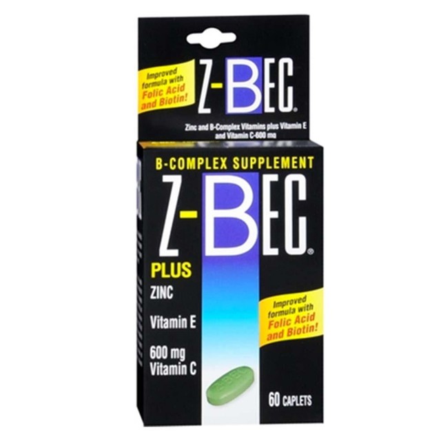 in Stock B-complex Supplement Z-bec Plus Zinc 600mgh Vitamin C 60 ...