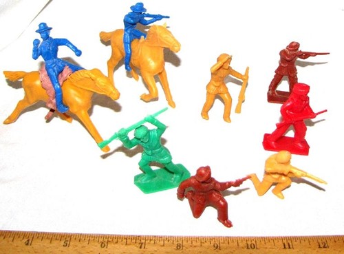 Tim-Mee Toys pioneers and cavalry scouting unit toy soldiers | eBay