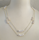 Classic Two Strands Aaa South Sea White 5-6mm Pearl Necklace 17-18" 14k ...