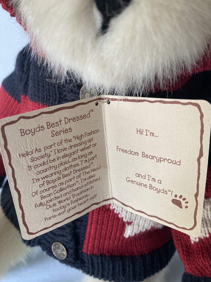 Freedom Bearyproud - Rare & Retired BOYD’S BEARS Plush w/ Tags ...