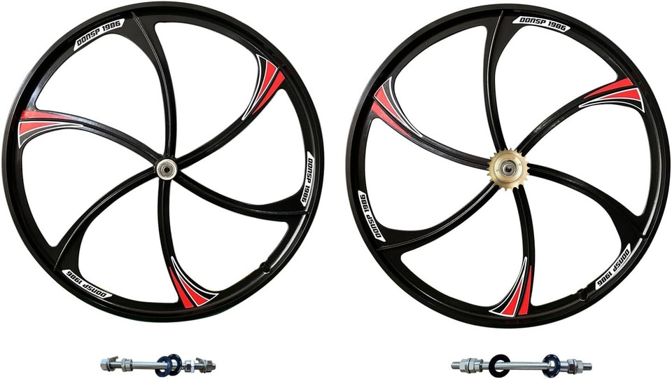 DONSP1986 26'' Bicycle Mag Wheel F&R Set w/Freewheel Alum and Magnesium ...