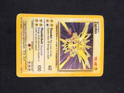 Pokémon TCG Zapdos Base Set 16/102 Holo Unlimited Holo Rare | eBay