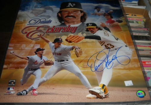 DENNIS ECKERSLEY AUTOGRAPH SIGNED 16X20 PHOTO COA BOSTON RED SOX ...