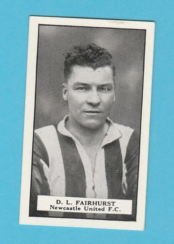 FOOTBALL - EXTREMELY RARE TEASDALE FOOTBALL CARD - FAIRHURST OF ...