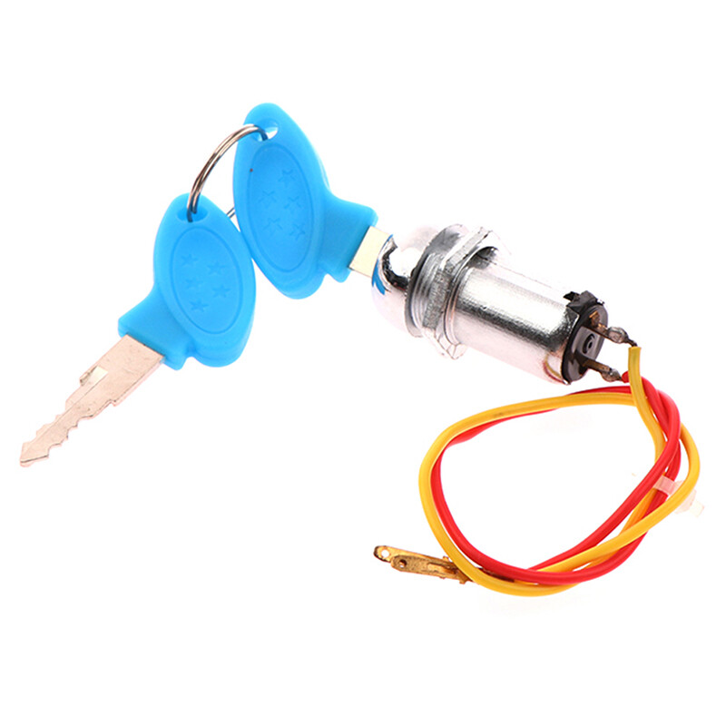 Universal 2 Wire 2 Keys Ignition Switch Key Lock Electric Bike Scooter ...
