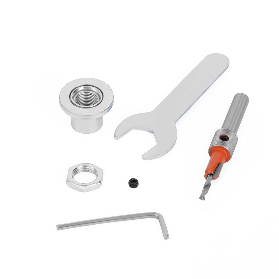 5 PIECE 8mm Adjustable Counterbore Countersink Drills Bits- DEPTH STOP ...