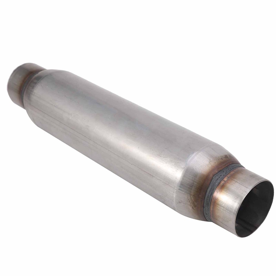 Exhaust Resonator 3" Inch Hotdog Race Muffler Stainless Steel Body ...