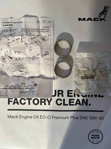 OEM VOLVO EXHAUST MANIFOLD GASKET RINGS P/N 20938963 | eBay