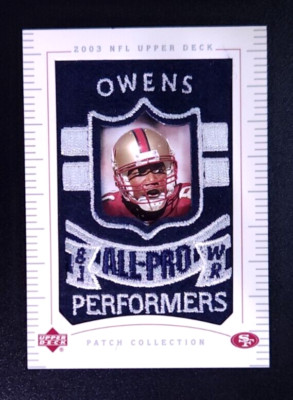 2003 Upper Deck Jumbo Patch Collection All- Pro TERRELL OWENS 158 | eBay