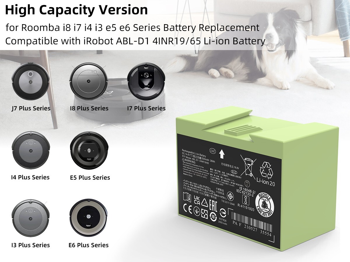 ABL-D1 Battery For iRobot Roomba e5 e6 i1 i2 i3 i4 i5 i6 I7 i7+ i8 J5 ...