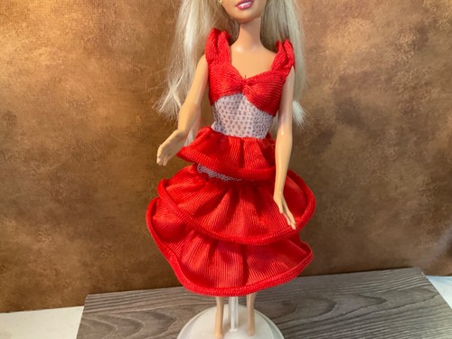 Mattel Barbie Doll Clothes Red Dress & Shoes Outfit Set Lot | eBay