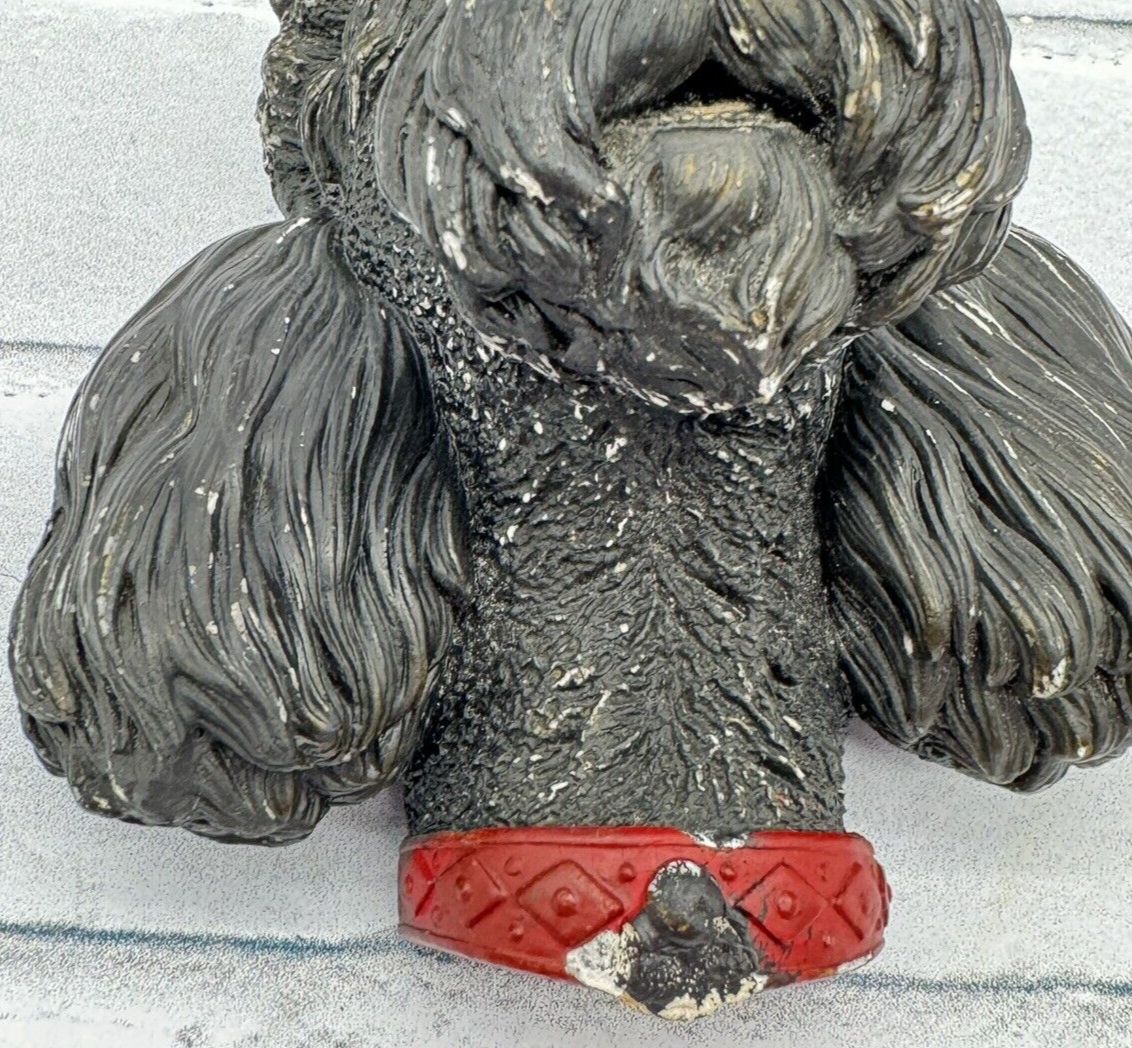 Vintage Chalkware Black Poodle Dog Head Bossons England Wall Hanging ...