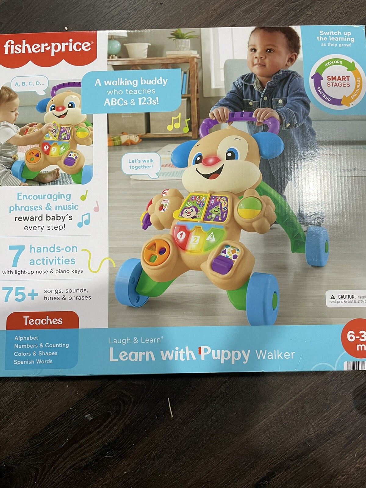 Fisher-Price Laugh & Learn Smart Stages Learn with Puppy Walker FHY94 ...