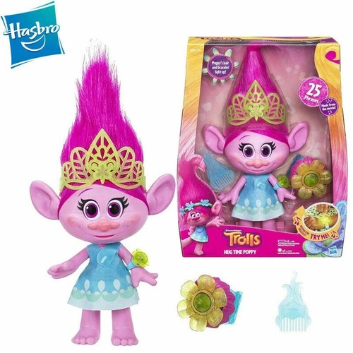 Hasbro DreamWorks Trolls Hug Time Poppy Princess Singing Action Figure ...