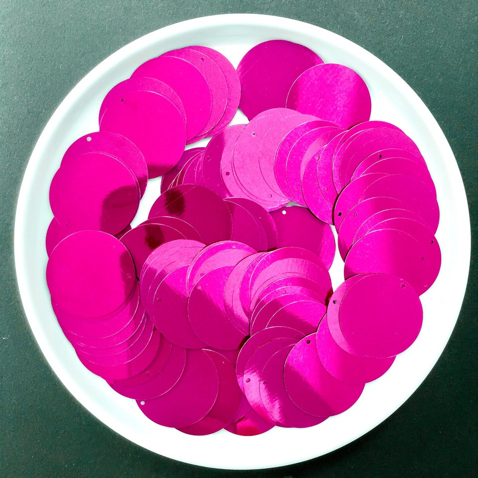 Large Sequins/Round Discs 100 x 24 mm- 18 colours. Festival/Costume ...