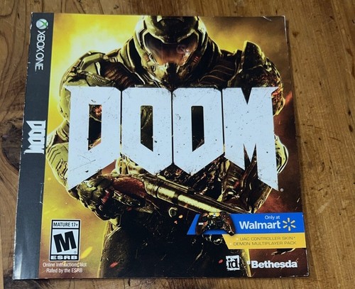 Doom - Microsoft Xbox One Cover Art Insert Only | eBay