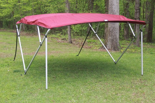 VORTEX SQUARE TUBE FRAME 4 BOW PONTOON/DECK BOAT BIMINI TOP 12 ...