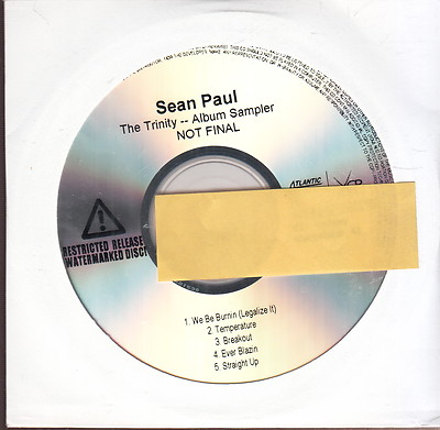 sean paul the trinity album sampler cd limited edition | eBay