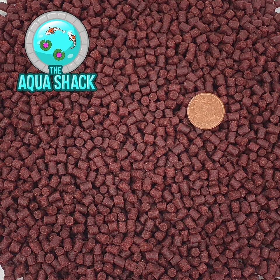 Premium Super Red Shrimp Pellets - 4mm Sinking Sterlet Pond Fish Food ...
