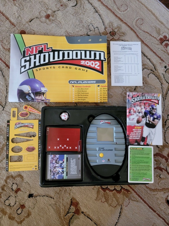 NFL Showdown 2002 Sports Card Game Two Player Starter Set Box Opened ...