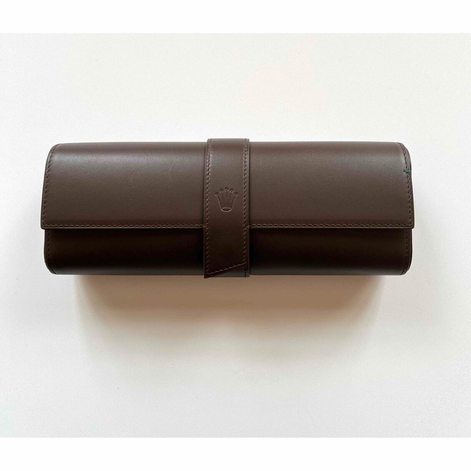 Rolex Travel Leather Watch Roll Case For 4-5 Watches Genuine Rolex VIP ...