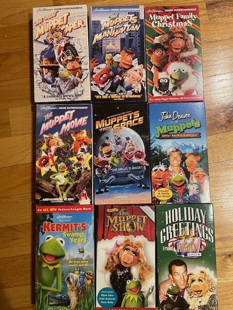 Muppets VHS Lot of 9 various titles like new | eBay
