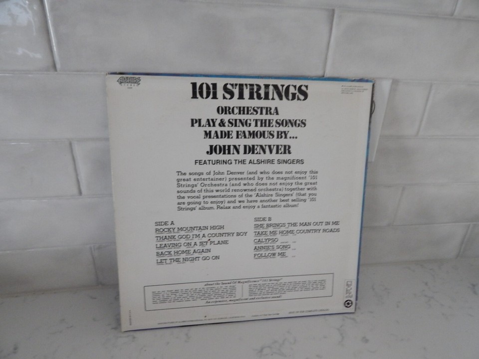 101 Strings: Play & Sing The Songs Made Famous By John Denver 12" 33 ...