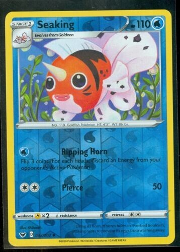 SEAKING Reverse Holo Pokemon TCG Card 047/202 | eBay