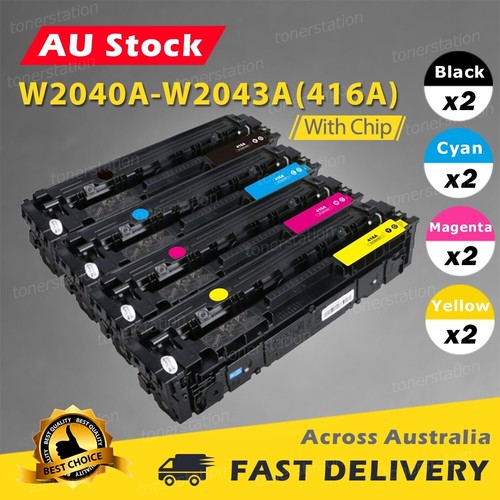 8x Non-OEM W2040A-W2043A Toner for HP 416A LaserJet M479fdn M479fnw ...
