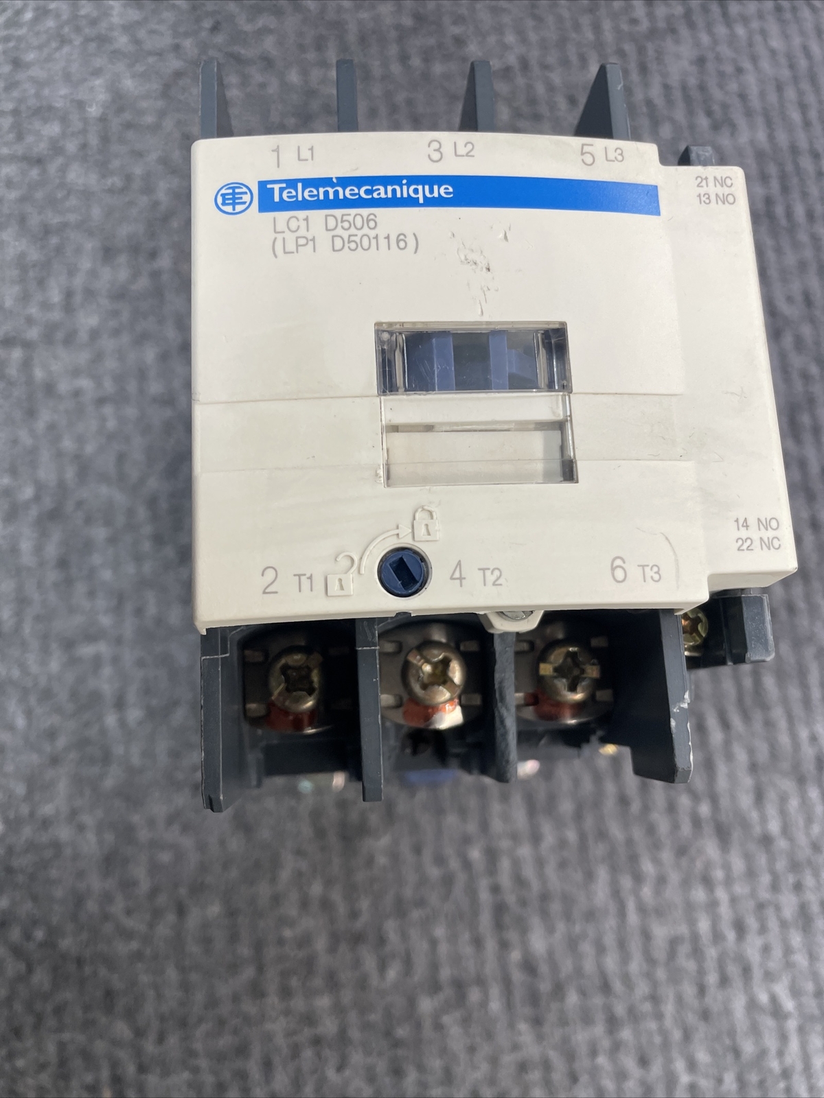 Telemecanique LC1 D506 TeSys 40HP 3-Pole 80A 600VAC Contactor 24V Dc ...