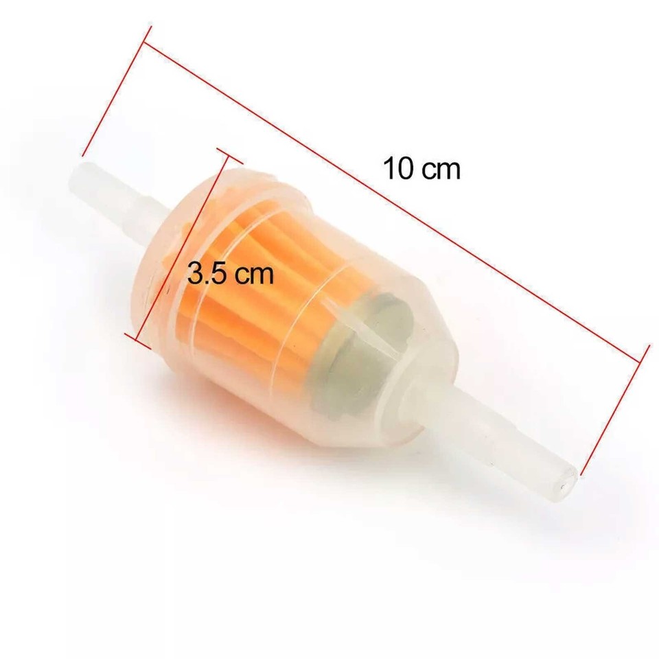 10PCS Motor Inline Gas Oil Fuel Filter Small Engine For 1/4'' 5/16 ...
