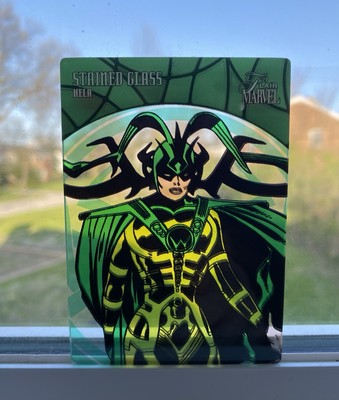 2019 Flair Marvel Stained Glass Photo Variant Hela #'d 06/20 VERY RARE ...