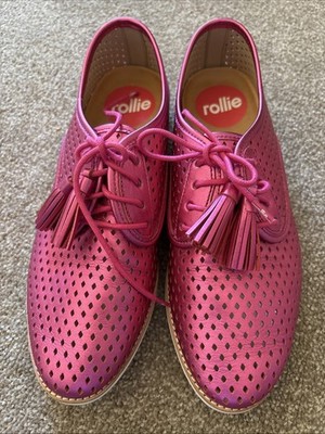 Rollie Derby Punch X Raspberry Metallic Shoes Women’s Size 39 Pink Free ...